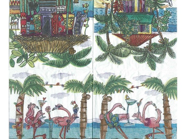 Mala Salveta MS9_002 Morski motivi Flamingo