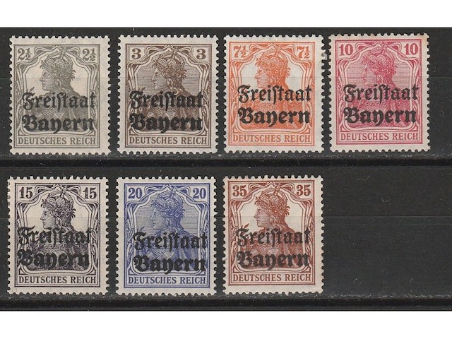 Bayern, Bavaria - 1919 - Freistaat on `Germania`