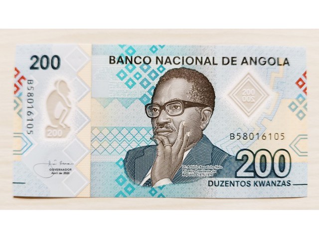 Angola 200 kwanzas. Unc, 2020 godina