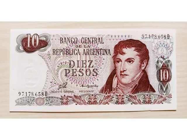 Argentina 10 pesos. Unc