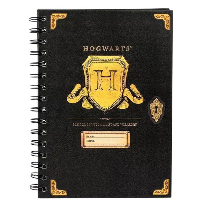 Harry Potter - A5 Wiro Notebook - Hogwarts Shield