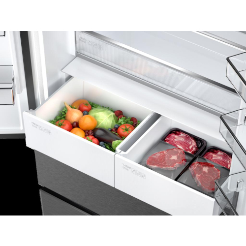 Frižider TCL RC532FXE0EE/samostojeci/kombinovani/FrenchDoor/Total No Frost/E/532L/190x83,3x64cm/inox