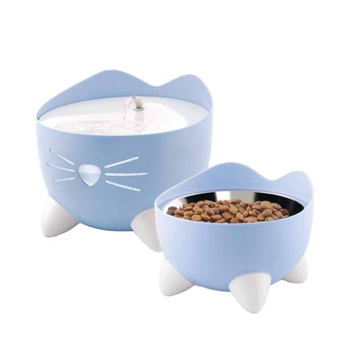Hagen Catit Pixi Combo Pack fontana za mačke plava + filteri + posuda za hranu