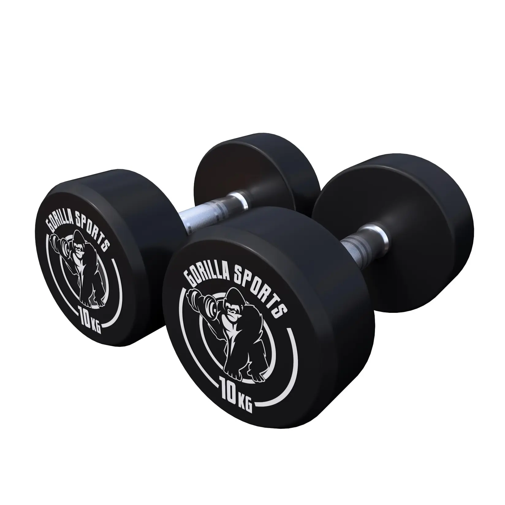 GORILLA SPORTS Bučice gumirane okrugle 2 x 10 kg