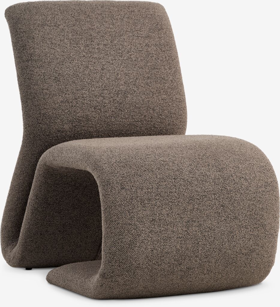 Lounge stolica GULDBJERG tamni pesak tkanina