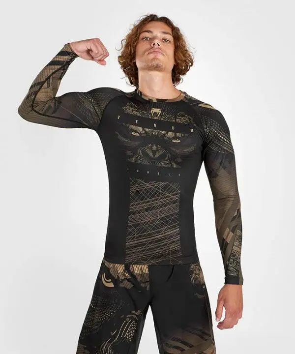Venum Muška majica na duge rukave Gorilla Jungle Rashguard, Crna