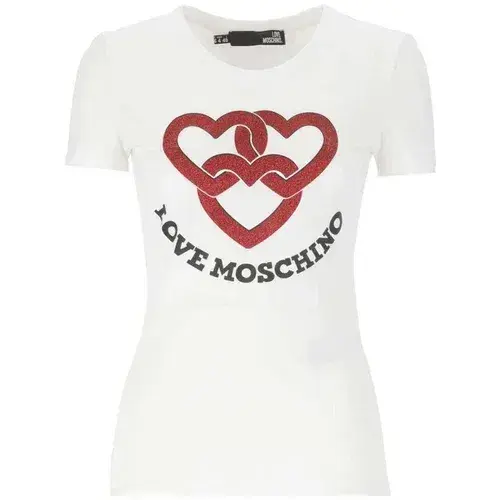 Love Moschino Ženska majica W4H1930E1951-A00, Bela