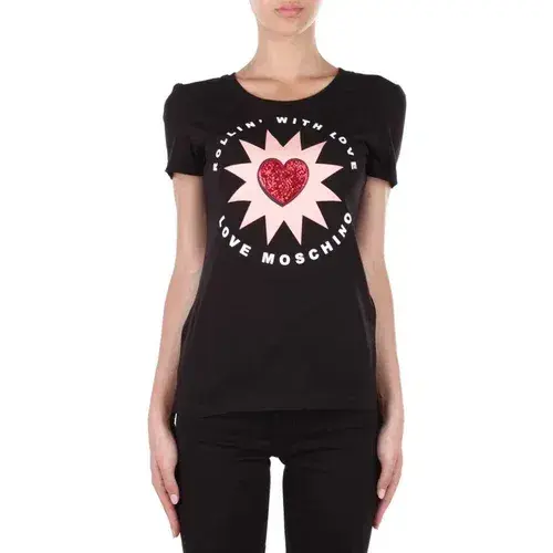 Love Moschino Ženska majica W4H1923E1951-C74, Crna