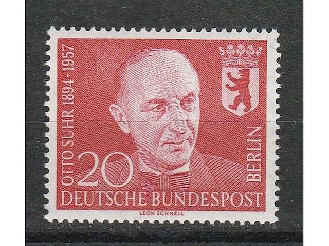 Berlin - 1958 - Prof. Otto Suhr - MNH