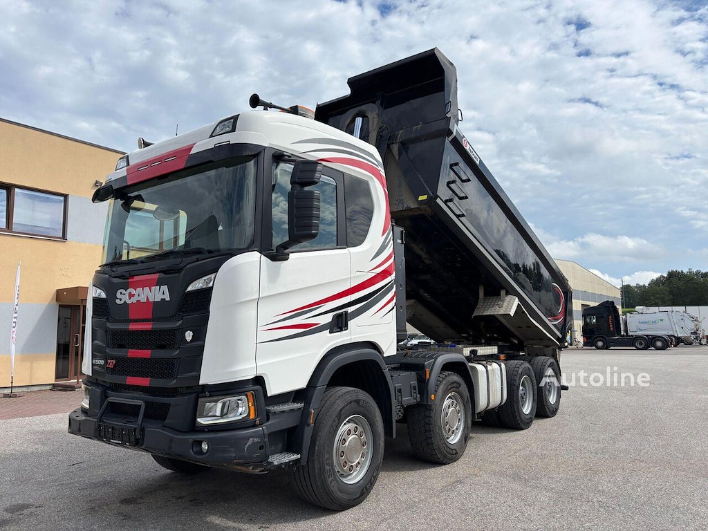 Scania R500 8x4, FULL STEEL + RETARDER + BIG AXLE kiper
