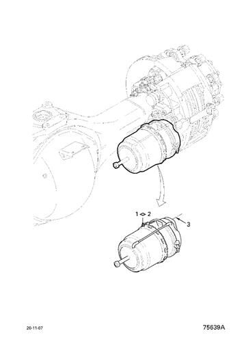 CILINDRO DE FRENO EJE TRASERO 1686001 drugi rezervni deo kočionog sistema za DAF XF 105 tegljača