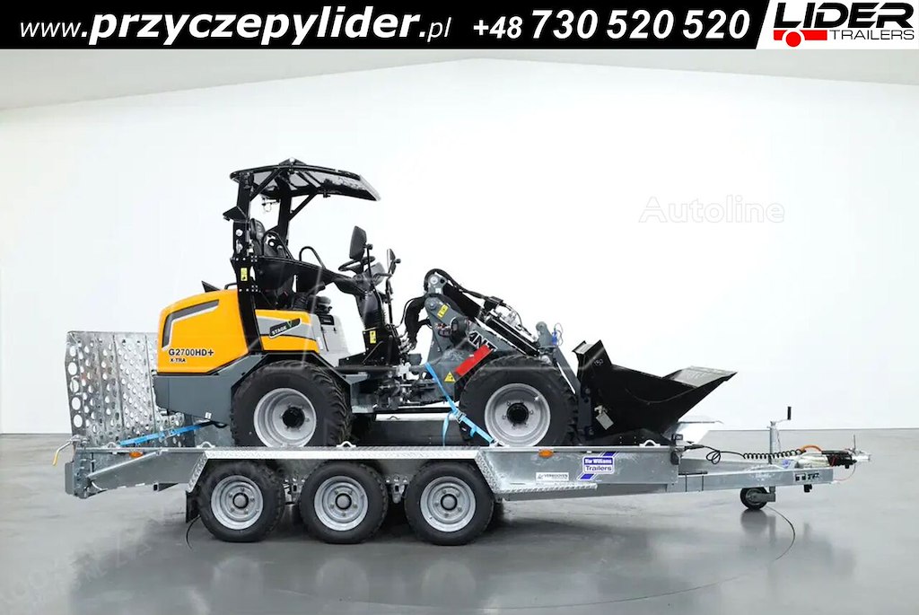 Ifor Williams Trailers IF-023 przyczepa 419x184cm NA RESORACH do minikoparki, ładowarki prikolica za građevinske strojeve