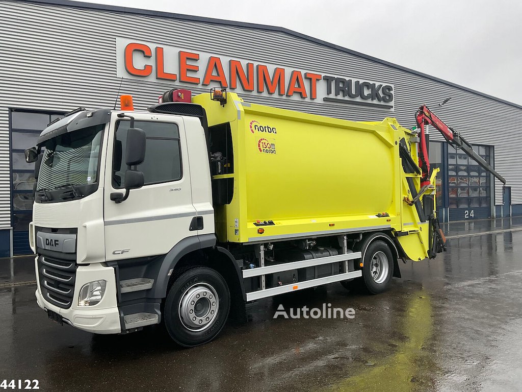 DAF FA CF 340 Euro 6 Norba 17 m³ + Palfinger 3.8 Tonmeter laadkraan kamion za smeće