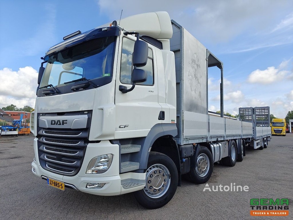 DAF CF 430 FAX 8x2/6 Day Cab Euro6D - Machine Transporter + 2-axle T autotransporter