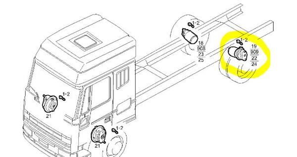 30D2027100K kočiona komora za IVECO Stralis kamiona