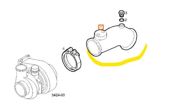 Codo De Tubo De Escape 500344660 drugi rezervni deo izduvnog sistema za IVECO Stralis kamiona