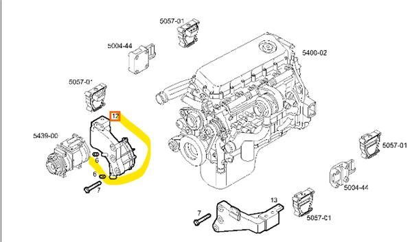 500307188 držač motora za IVECO Stralis tegljača