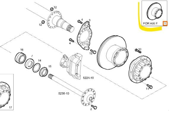 ADC9027V kočioni disk za IVECO Stralis kamiona