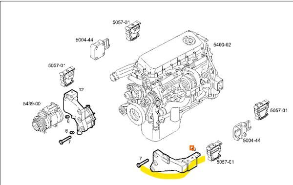 SOPORTE ANT.MOTOR 500307189 držač motora za IVECO Stralis kamiona