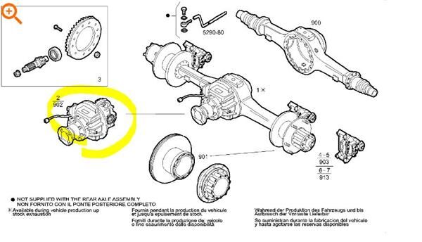 42535180 zadnji most za IVECO EuroStar (LD) tegljača