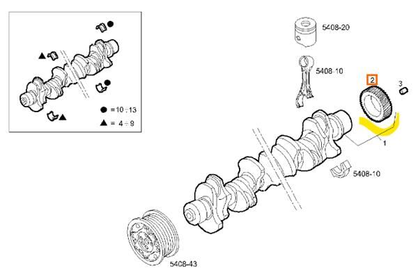 99437423 kolenasto vratilo za IVECO Stralis kamiona