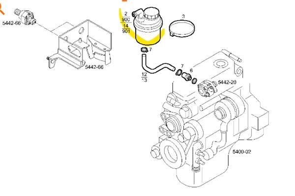 41028794 rezervoar servo upravljača za IVECO Stralis kamiona