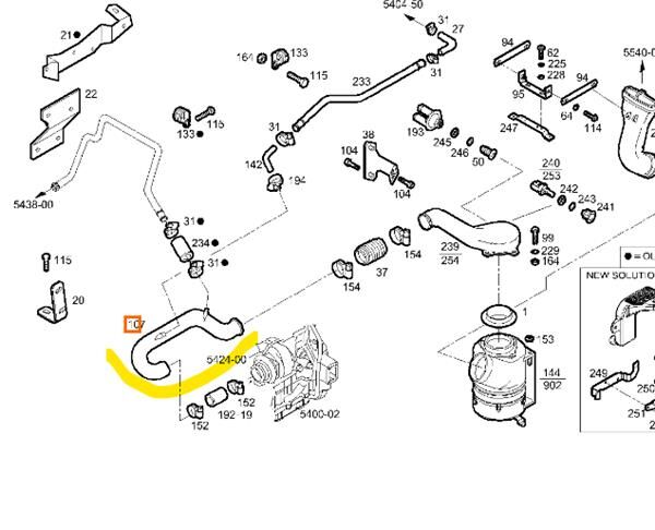 41296696 cevni priključak za IVECO Stralis tegljača