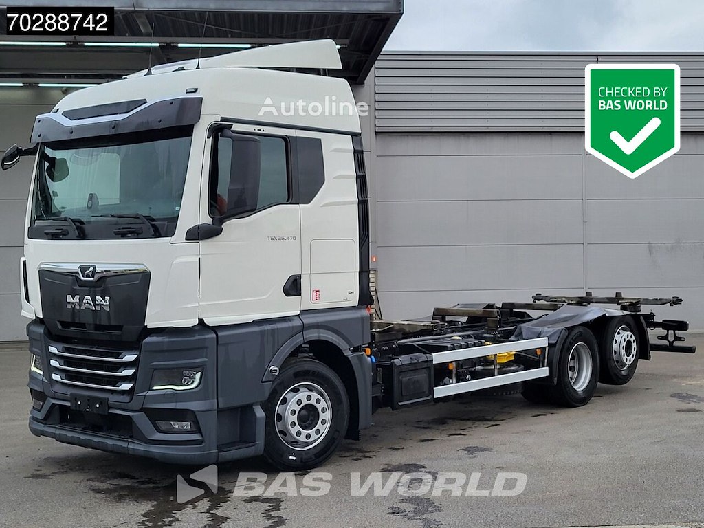 MAN TGX 26.470 6X2 Retarder BDF Standairco Lift-Axle Automatic LED E vozilo za prevoz kontejnera