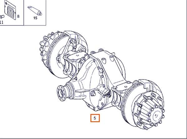 A 000 350 04 00 diferencijal za Mercedes-Benz ACTROS kamiona