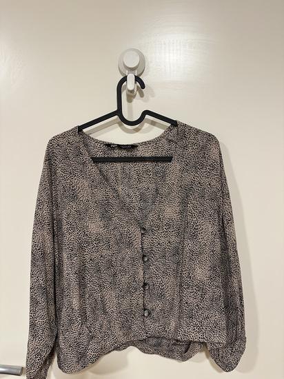 Zara leopard crop top