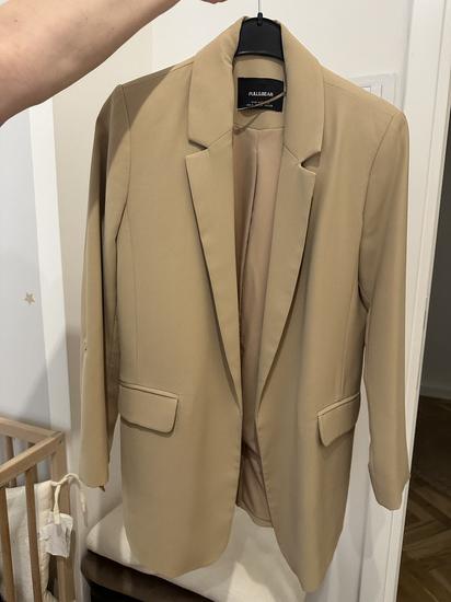 Pull and bear sako krem boje S