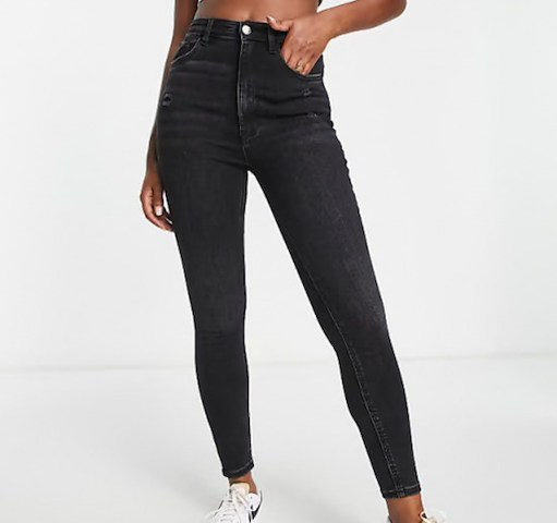 Stradivarius high waist farmerke