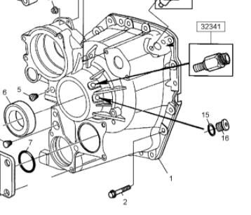 Carcasa Porta Cojinetes Trasero 7421599156 drugi rezervni deo transmisije za Renault PREMIUM DXI tegljača