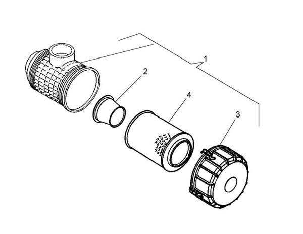 5010626115 filter za vazduh za Renault Premium tegljača