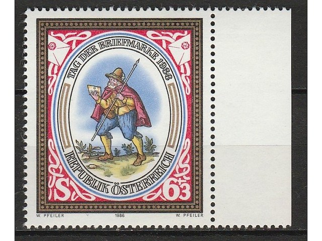 Austria, Austrija - 1986 - Tag der Briefmarke - MNH