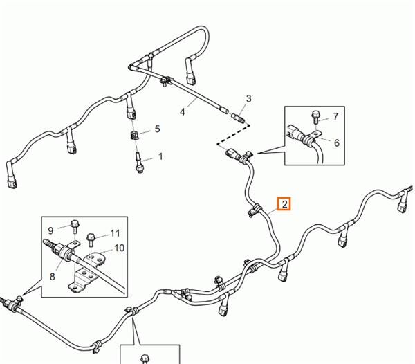 2443493 crevo za gorivo za Scania Serie P/G/R (L-Clase)(2004->) kamiona