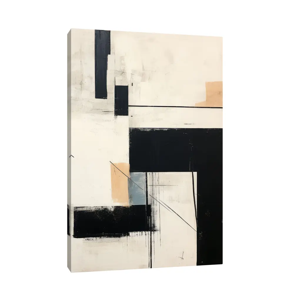 Canvas Slika na platnu Monohromna geometrija, Bez rama, 30x45