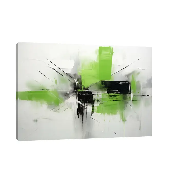 Canvas Slika na platnu Dinamično zelenilo, Bez rama, 45 x 30 cm
