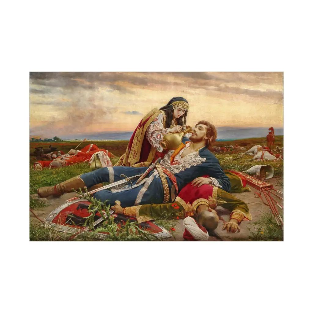 Canvas Slika na platnu Kosovka Devojka-Uroš Predić, 150x100 cm