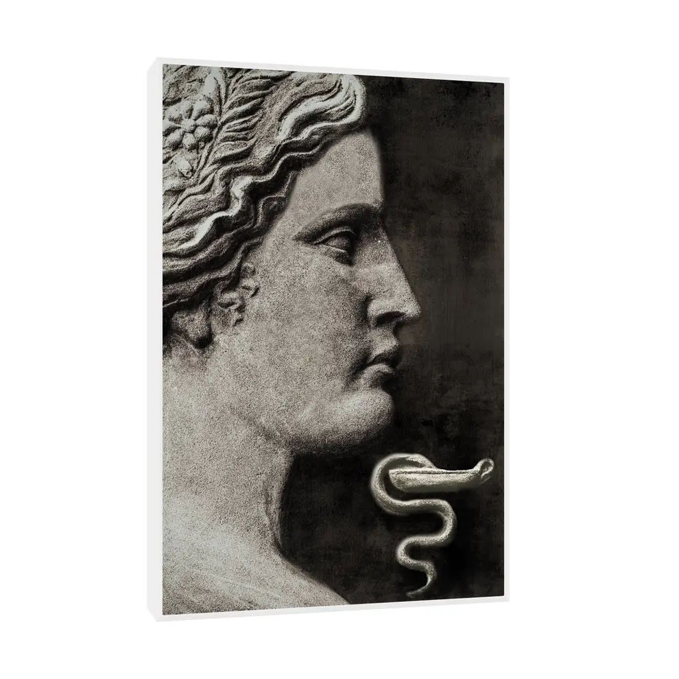 Canvas Slika na platnu Grčka Boginja, Sa ramom, 80 x 120 cm, Beli
