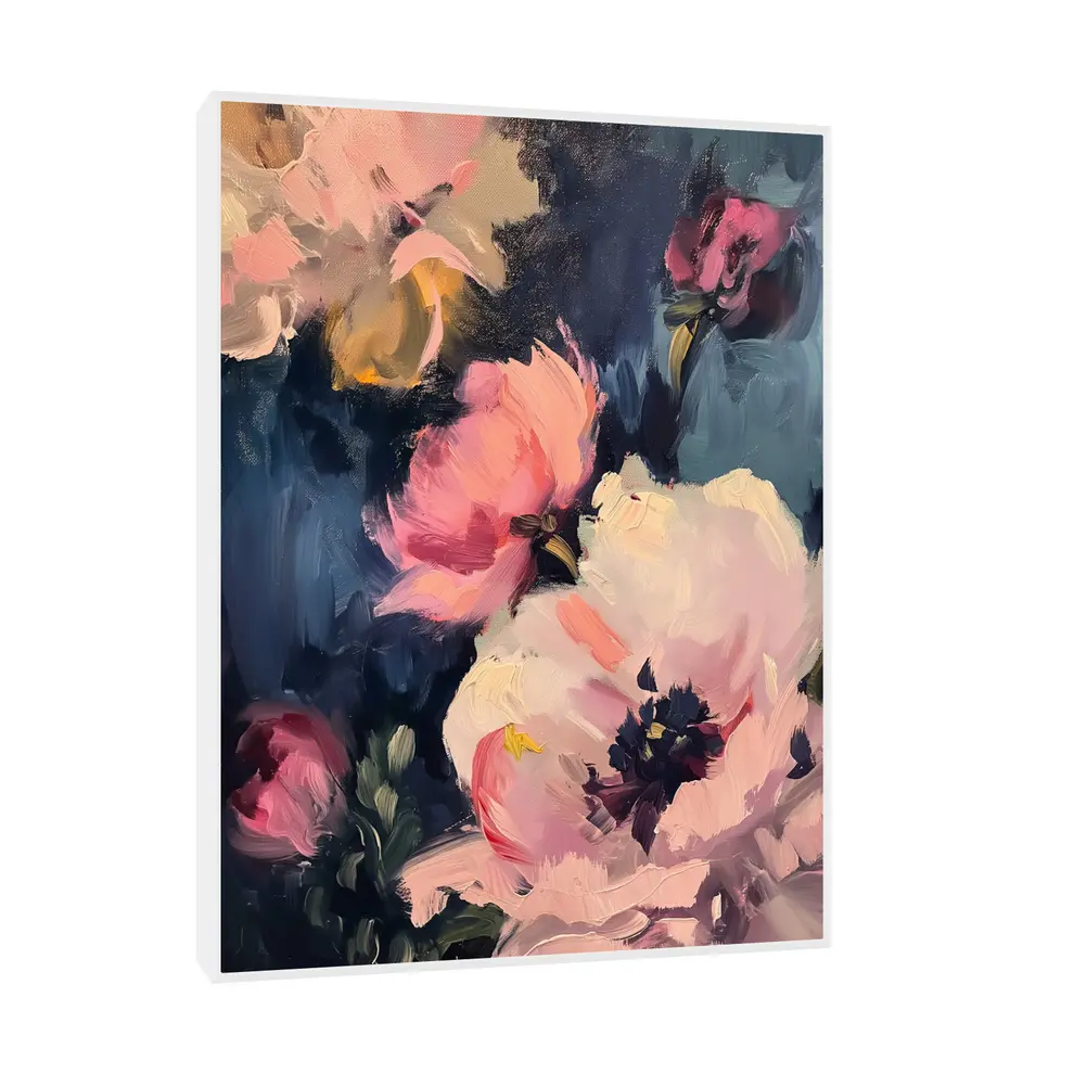 Canvas Slika na platnu Ruže, Sa ramom, 45 x 60 cm, Beli