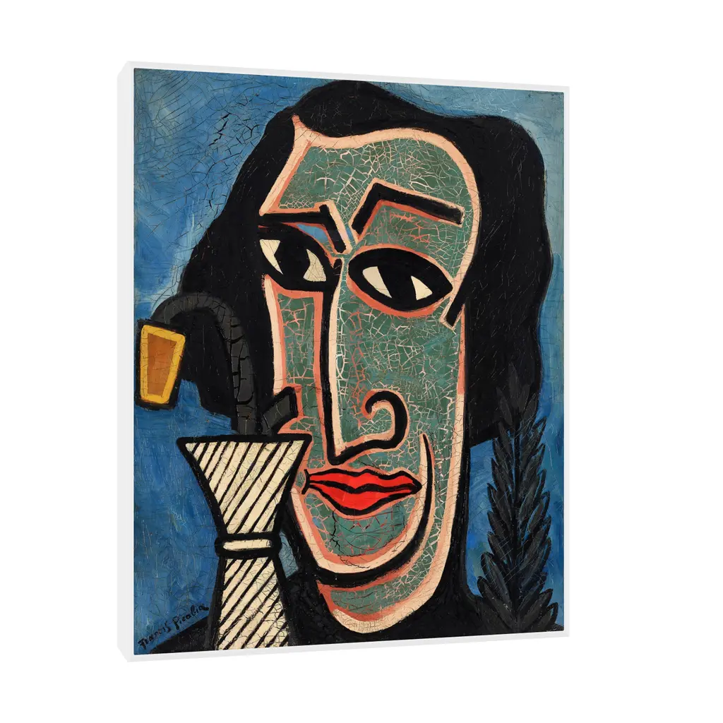 Canvas Slika na platnu Poète espagnol, Francis Picabia, 40x50cm, Sa ramom, Beli