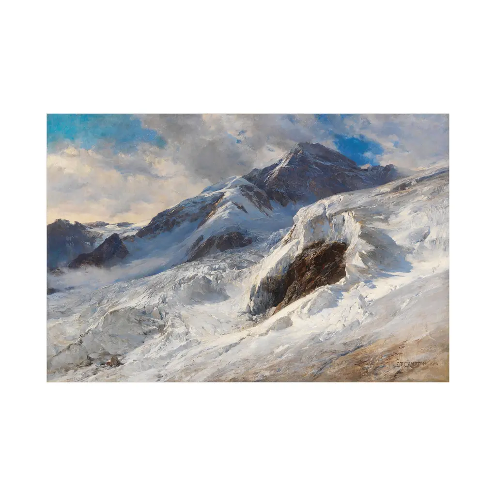Canvas Slika na platnu Monte-Rosa, Edward Theodore Compton, 150x100cm