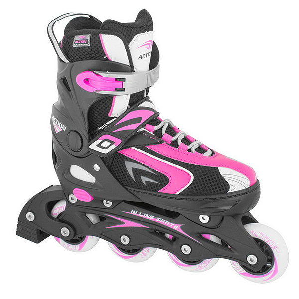 Roleri PW-126B roze crni L vel 40-43 3090128