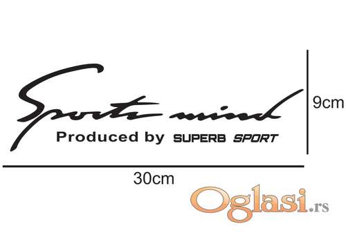 Nalepnica za auto sports mind Skoda Superb