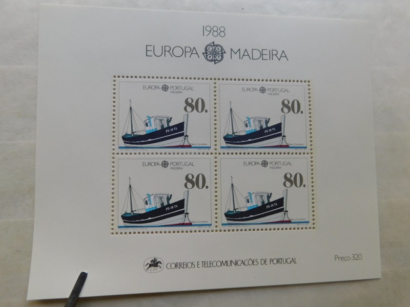 ** MADEIRA EUROPA 1988 BLOK **