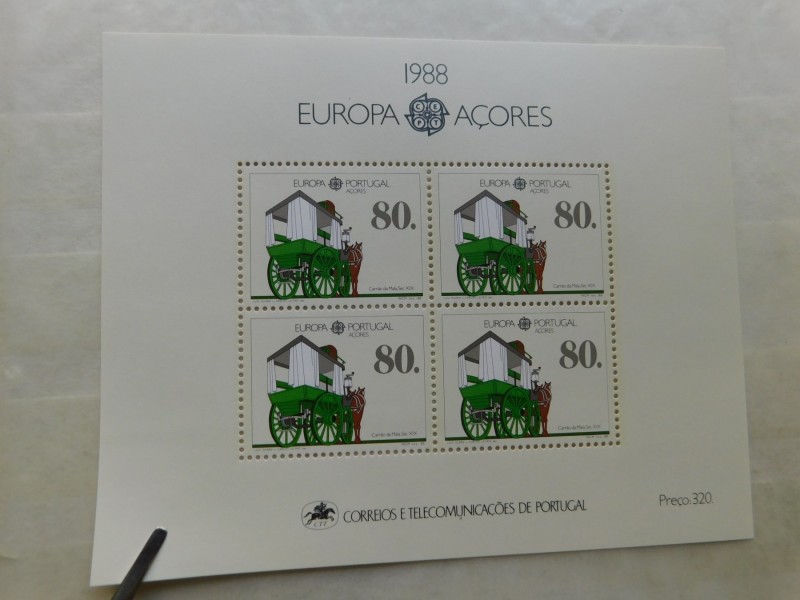** AZORES EUROPA 1988 BLOK **