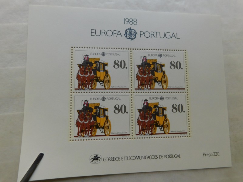 ** PORTUGAL EUROPA 1988 BLOK **