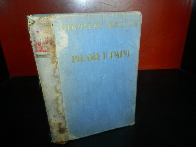 Pjesme u tmini, Miroslav Krleža (1937) EX LIBRIS Bunjac