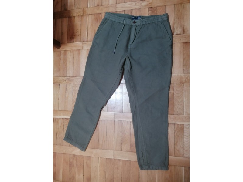 fashion and friends muske pamucne maslinastozelene pant